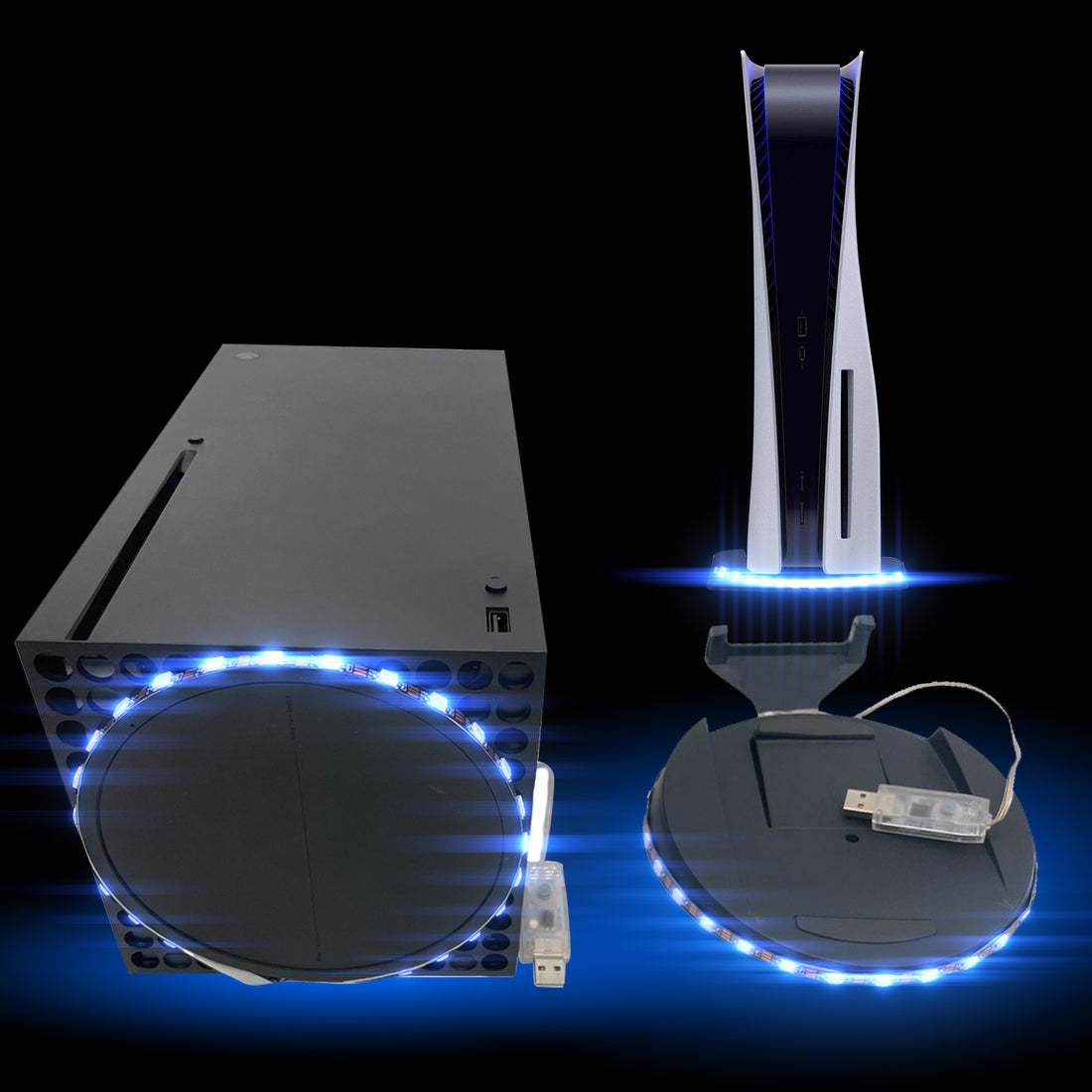 RGB LED Light Strip for Xbox Series X, PS5 LED Light with 8 Colors, US ...